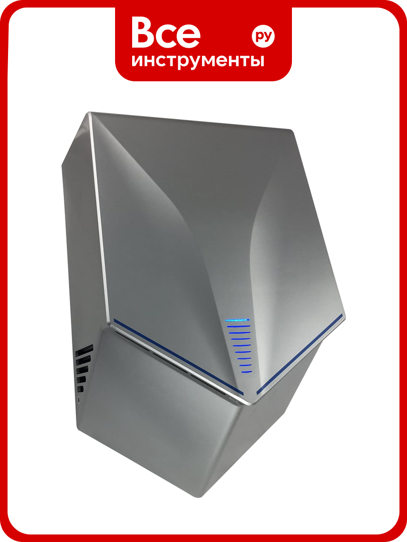 Сушилка для рук GFmark V-винблейд 1000Вт, цвет серый 6860s
