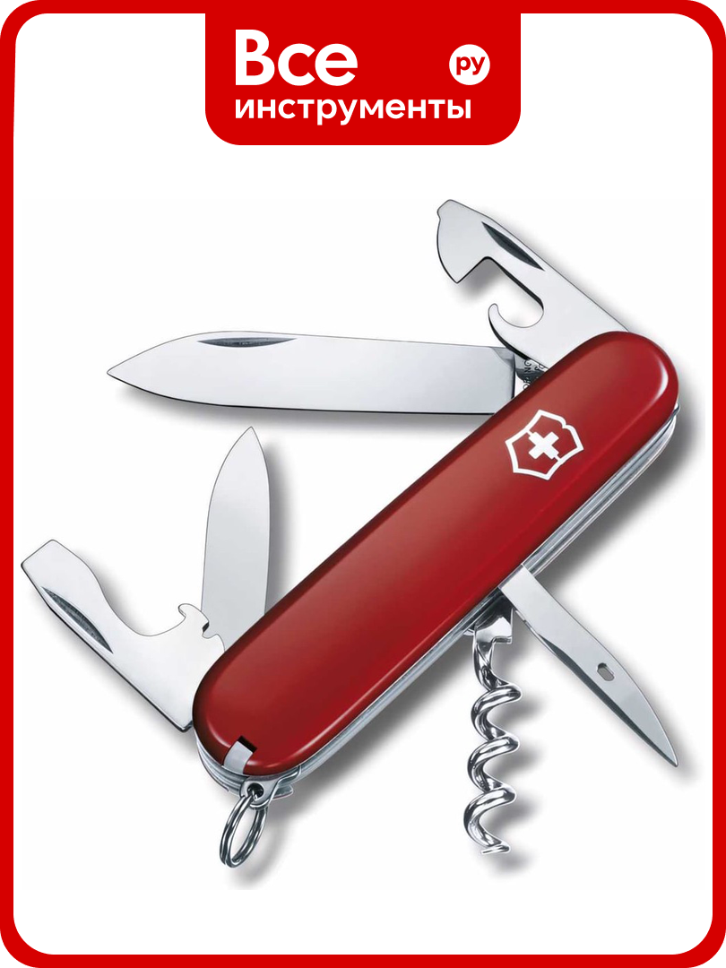 Швейцарский нож красный Victorinox Spartan 1.3603 армейский тип, пластиковая рукоять, двенадцать функций
