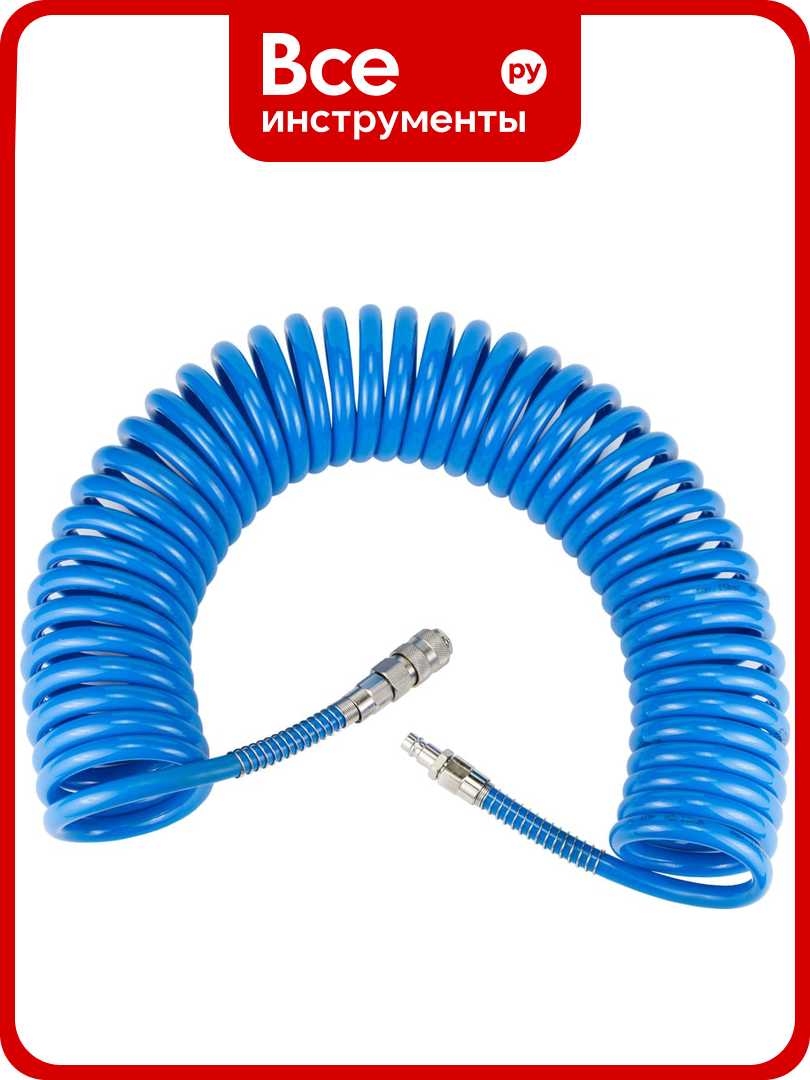 Спиральный шланг (PU 8x12 мм, 10 м) полиуретановый NORM PU ASN-10