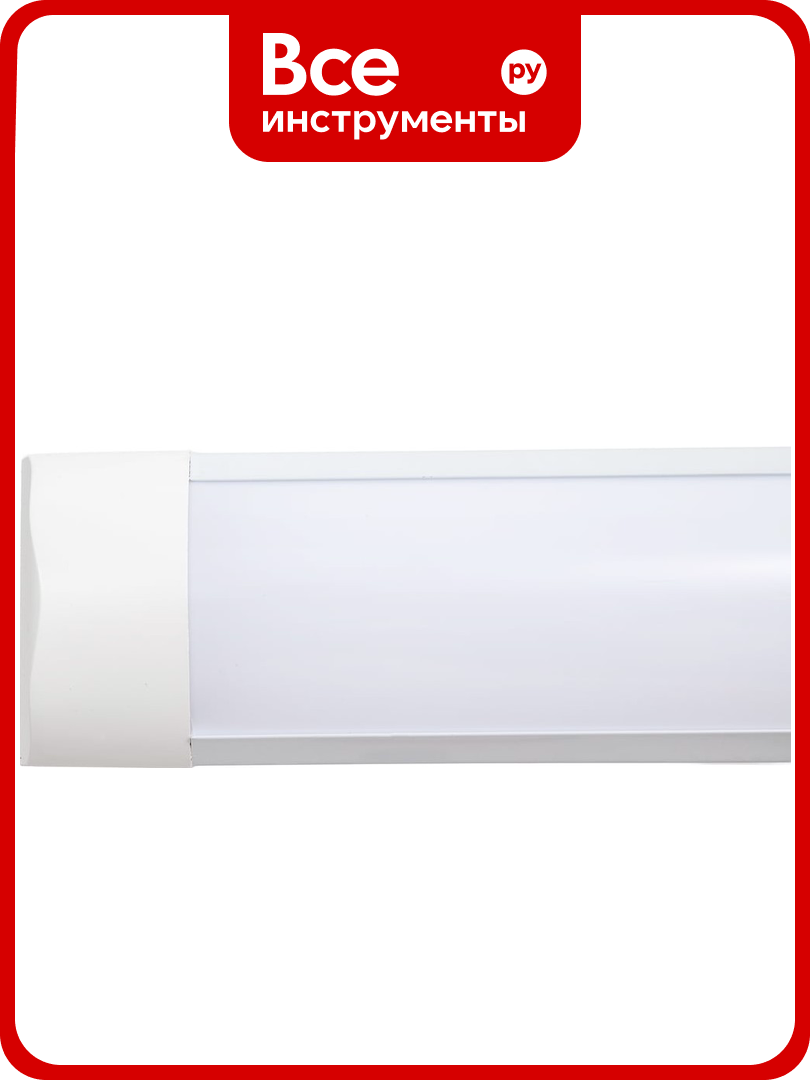 Линейный светильник Ecola LED linear IP20, промышленный, пластиковый корпус, накладной монтаж