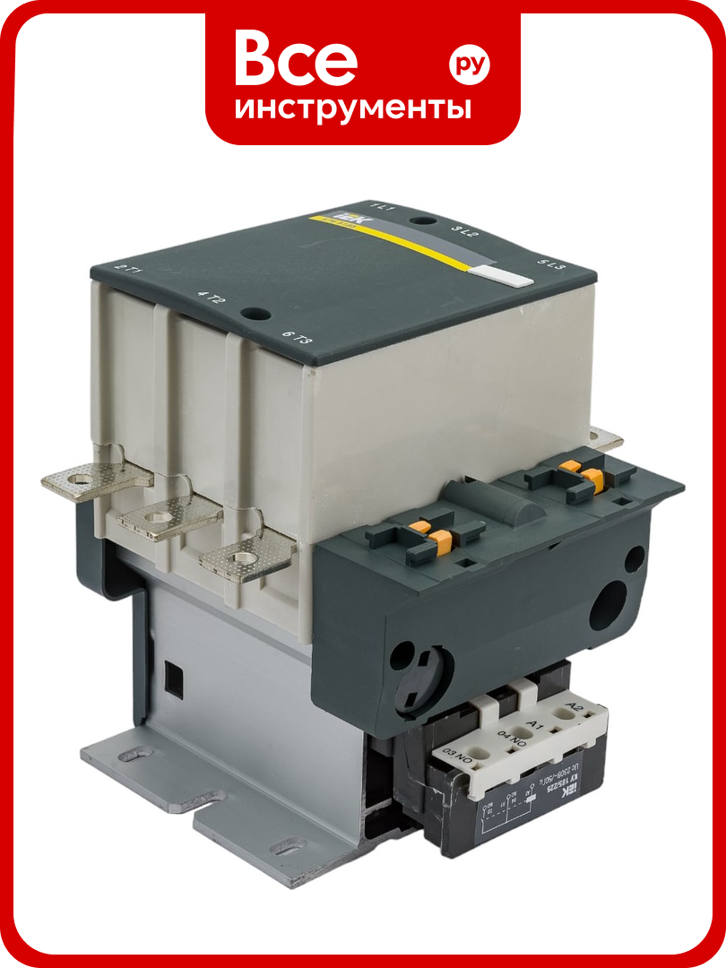 Контактор, IEK, IEK КТИ-5185 185А, 230В/АСЗ KKT50-185-230-10, 25х3 мм, Фото