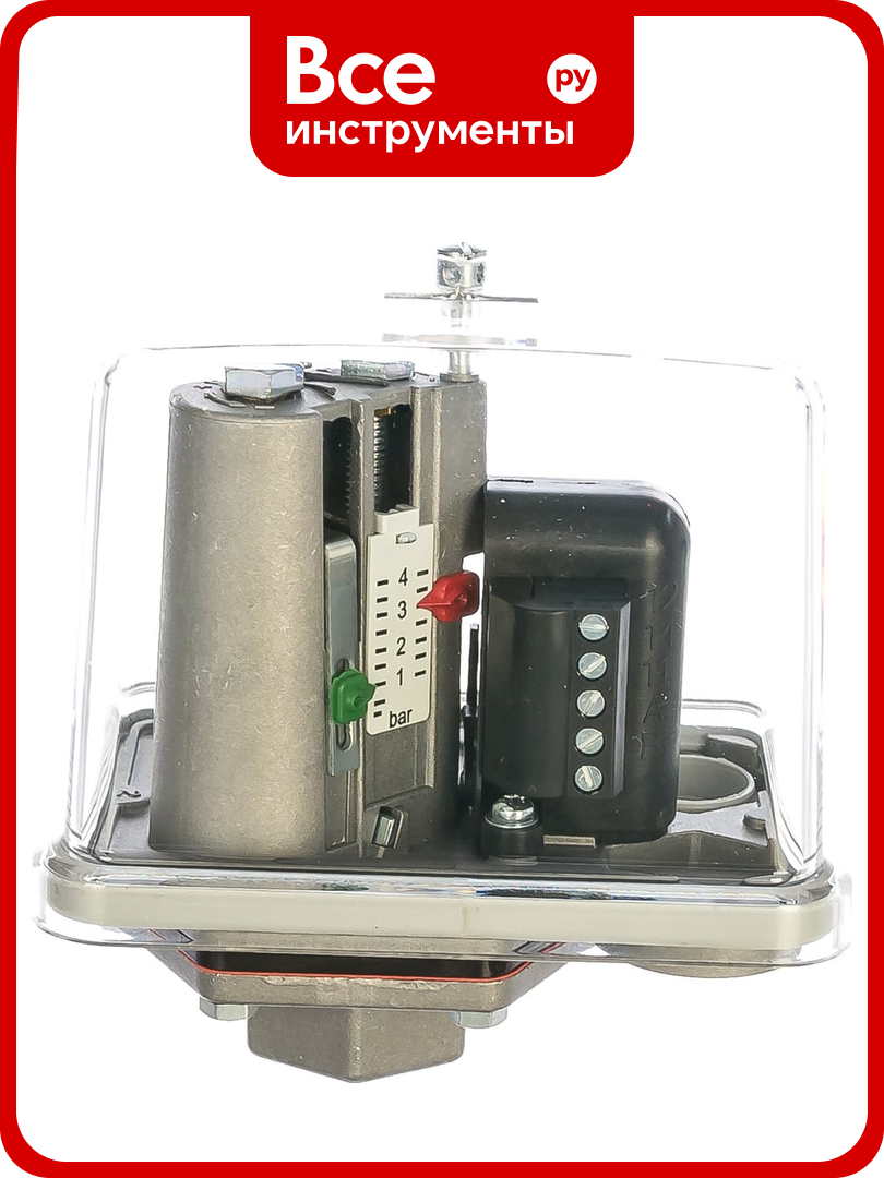 Реле давления FF4-4 DAH (MDR-F 4 HAA SAA A 010A030) CONDOR WERKE 100386009 с силуминовым фланцем и защитой пыли и влаги