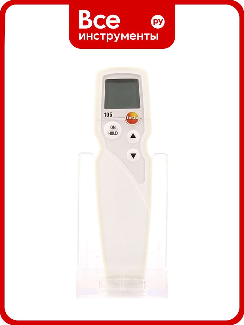Термометр Testo 105 в комплекте с насадкой для замороженных продуктов 0563 1054, длительных измерений, ремня