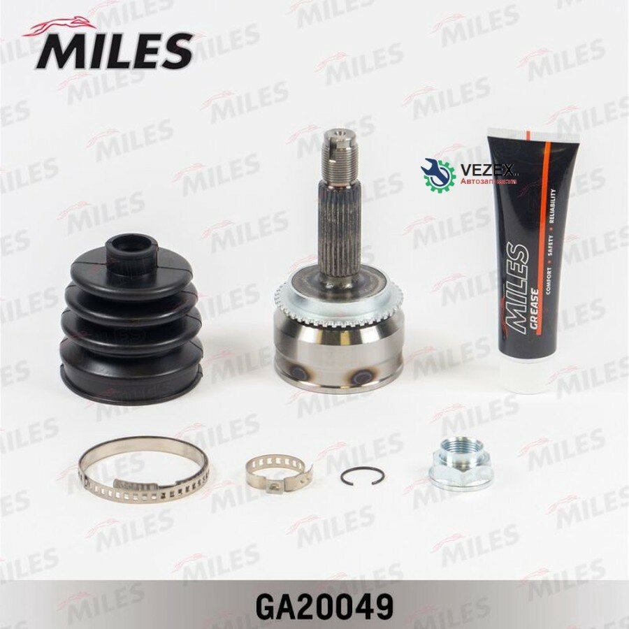 MILES GA20049 ШРУС наружный CHEVROLET LACETTI/DAEWOO LANOS 1.4-1.5 97- (с ABS) (GKN 305302) GA20049