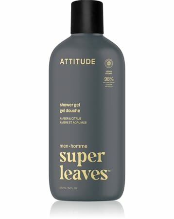 Средство для душа Attitude Super Leaves Men Shower Gel Amber & Citrus, 415 мл