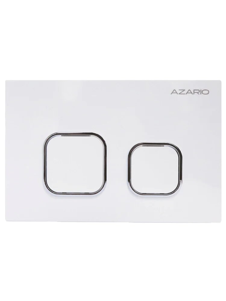 Кнопка смыва для инсталляции AZARIO NEW-TS AZ-ABS-002-W белая, глянцевая, двойной смыв