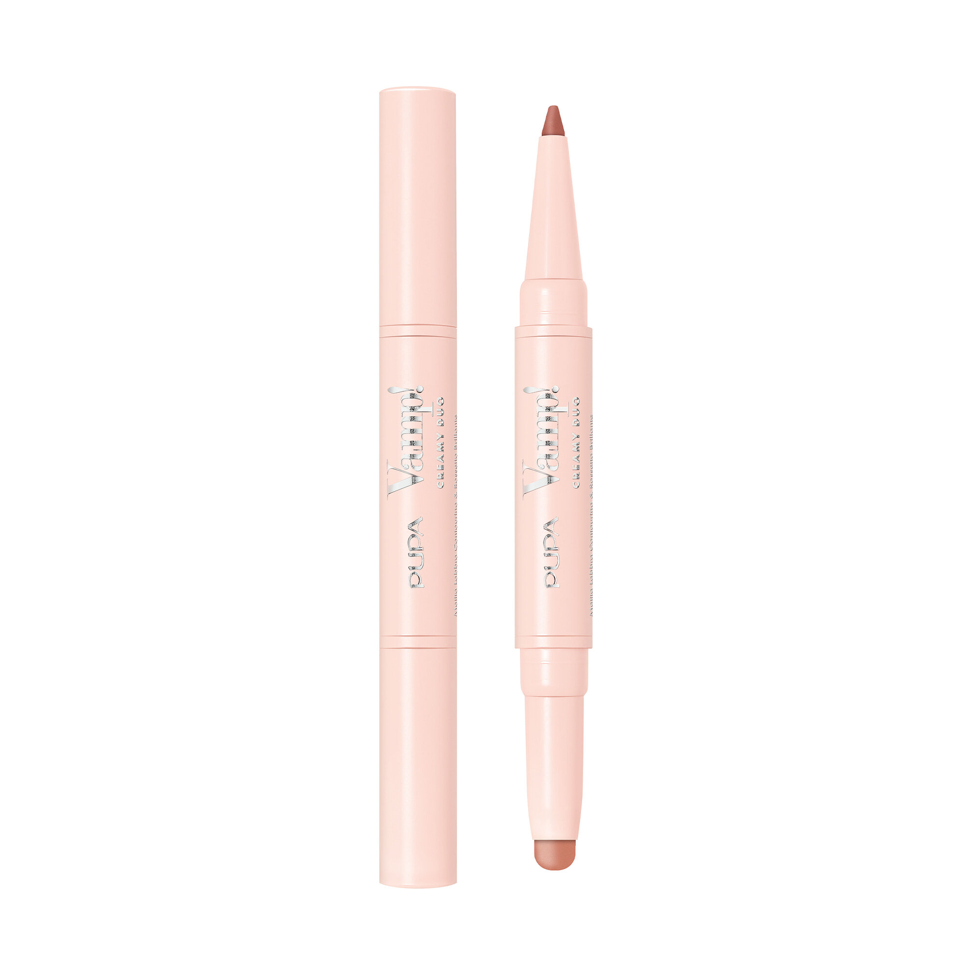PUPA VAMP CREAMY DUO Губная помада Теплый нюд