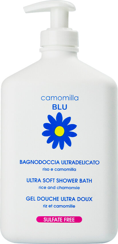Camomilla BLU Гель для душа с рисом и ромашкой для взрослых и детей 0+ 500 мл Ultra Soft Shower Bath Rice And Chamomile 500 7*5g