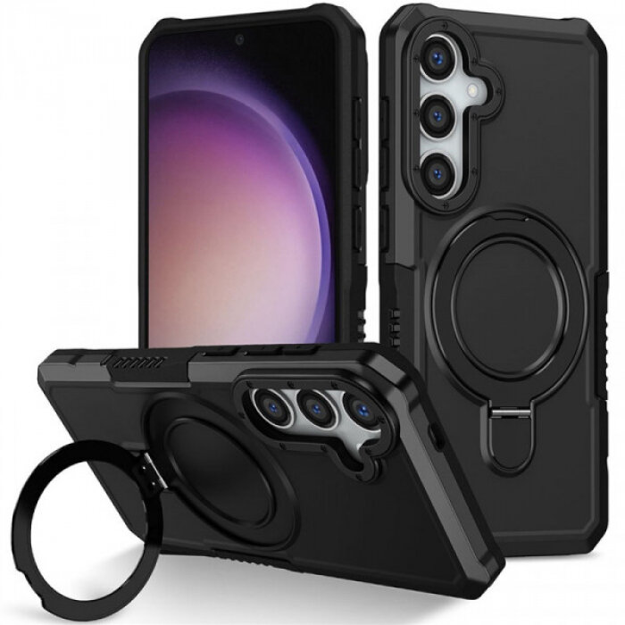 Magnetic Armor Ring Противоударный чехол с MagSafe и кольцом для Samsung Galaxy S26 Plus
