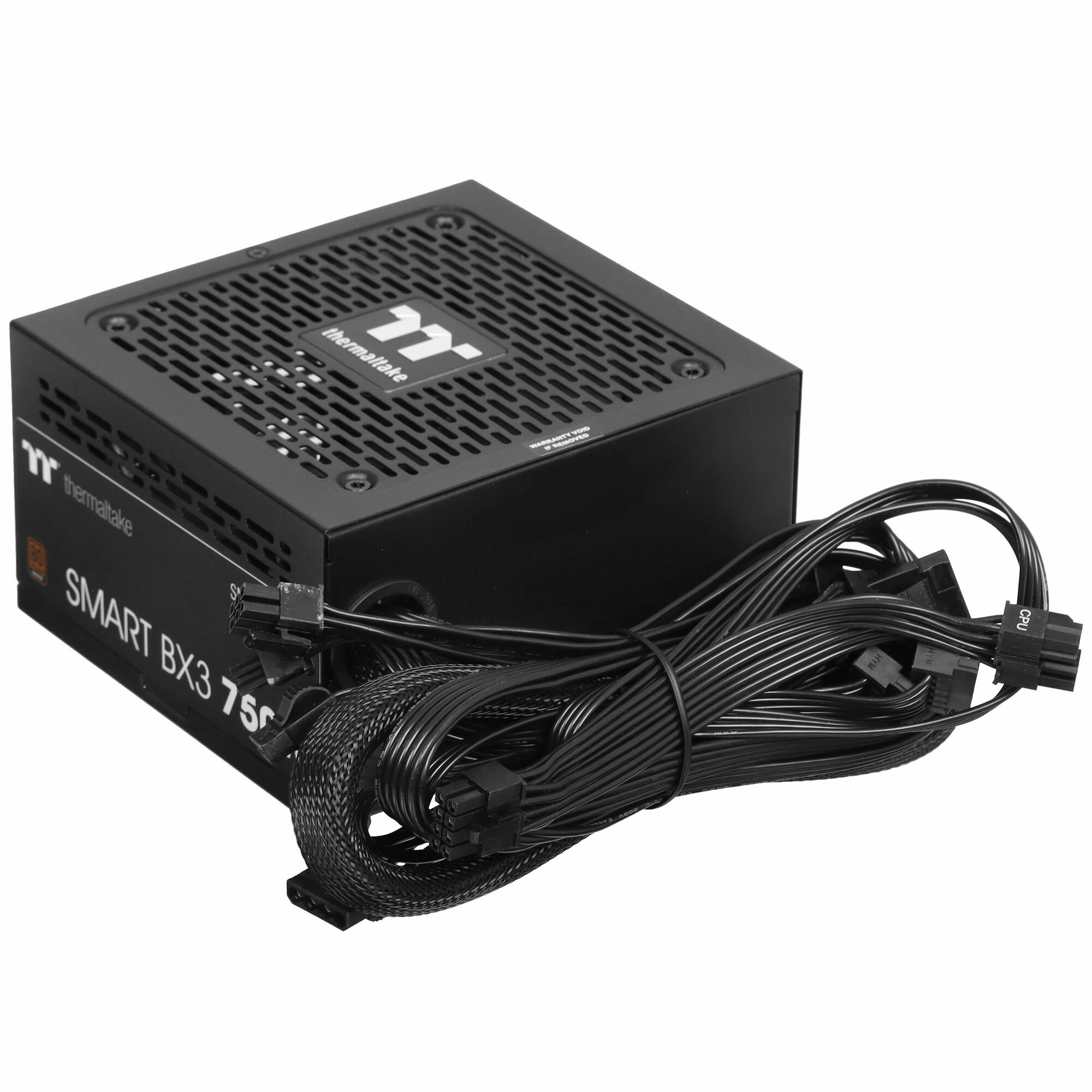 Блок питания Thermaltake Smart BX3 750W 80 Plus Bronze (PS-SPD-0750NNFABE-3) черный - ATX 24-пин, 4 pin + 4 pin x2 CPU, 4 SATA, 2 x 6+2 pin PCI-E