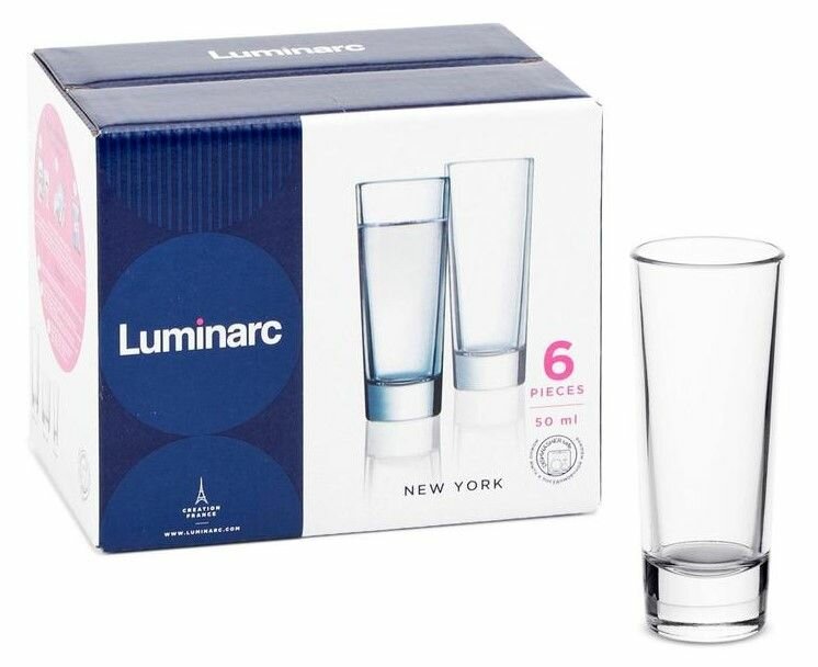 Luminarc Набор стопок New York, 50мл х 6шт