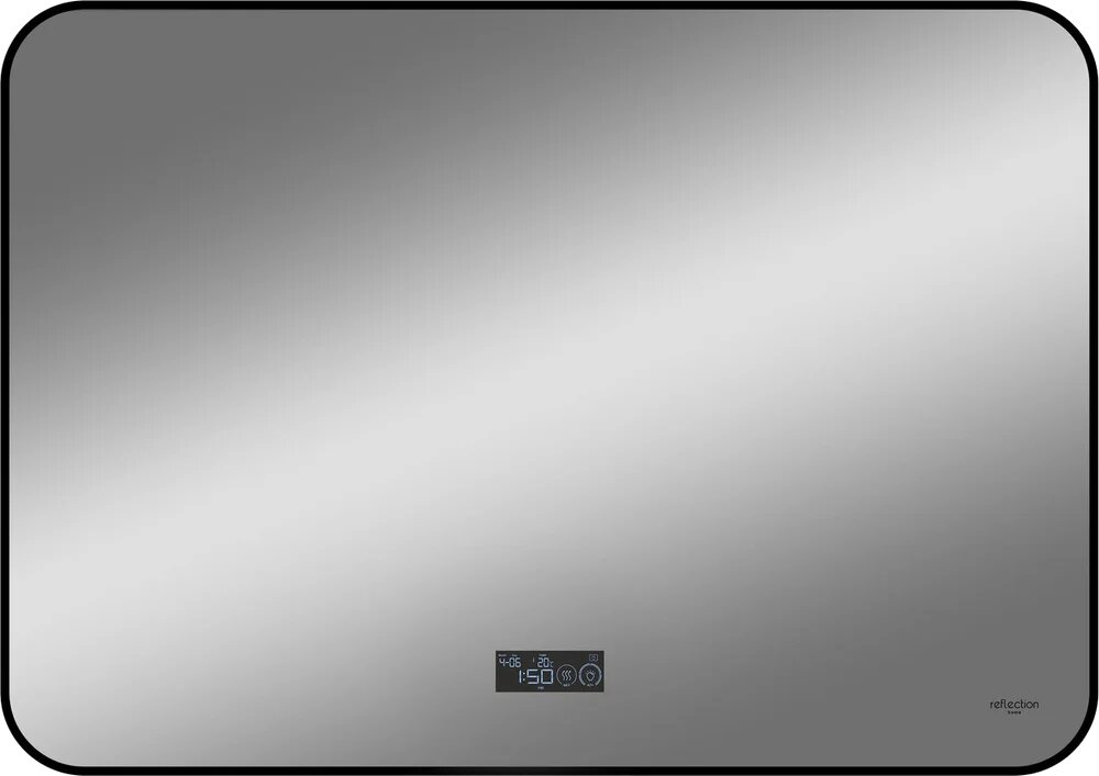Зеркало Reflexion Shadow RF5733SH с фоновой подсветкой, к/с, диммером, часами, антипаром 800х600