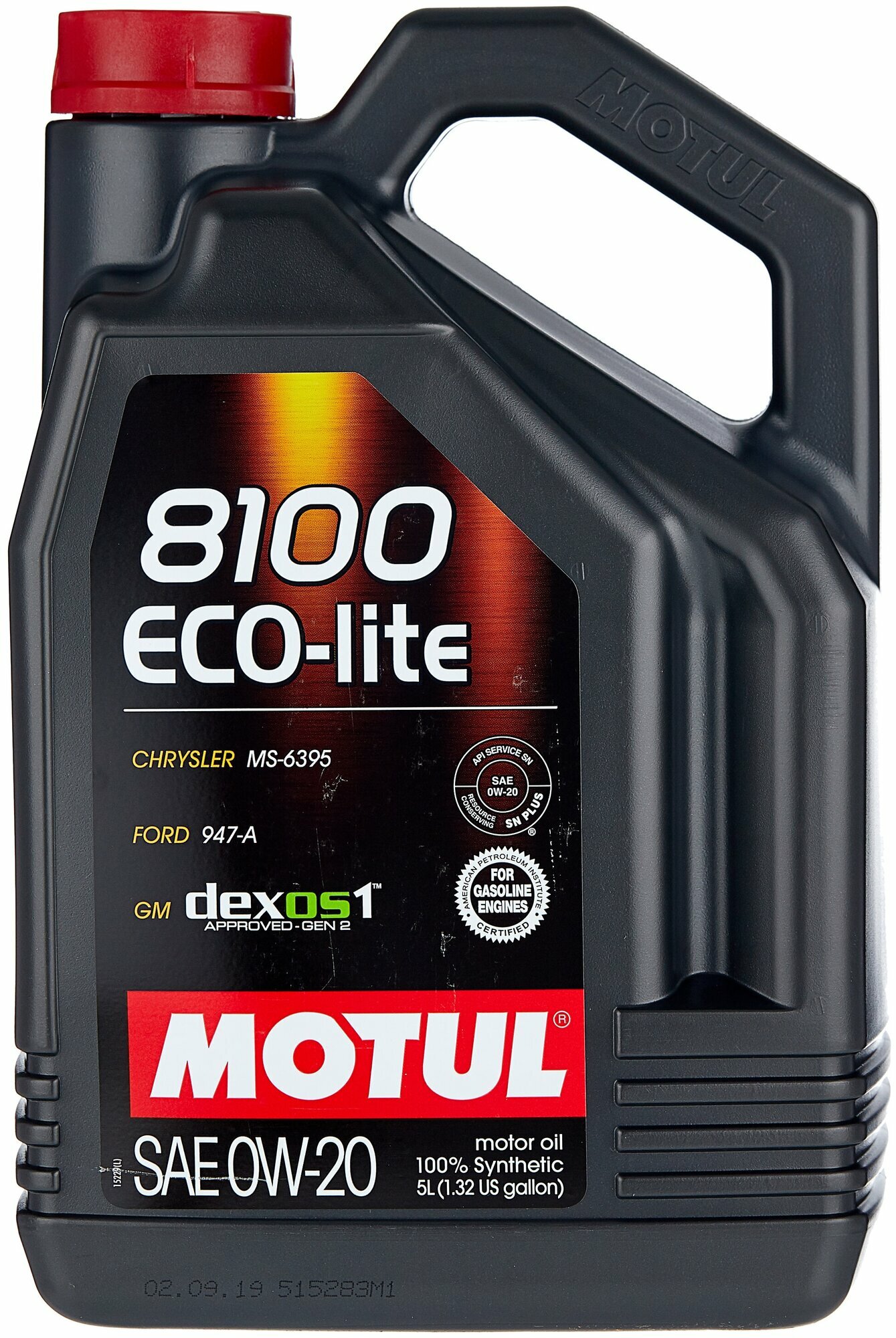 Масло моторное MOTUL 8100 Eco-Lite 0W20 API SN/CF синт. (5л) 104983/108536