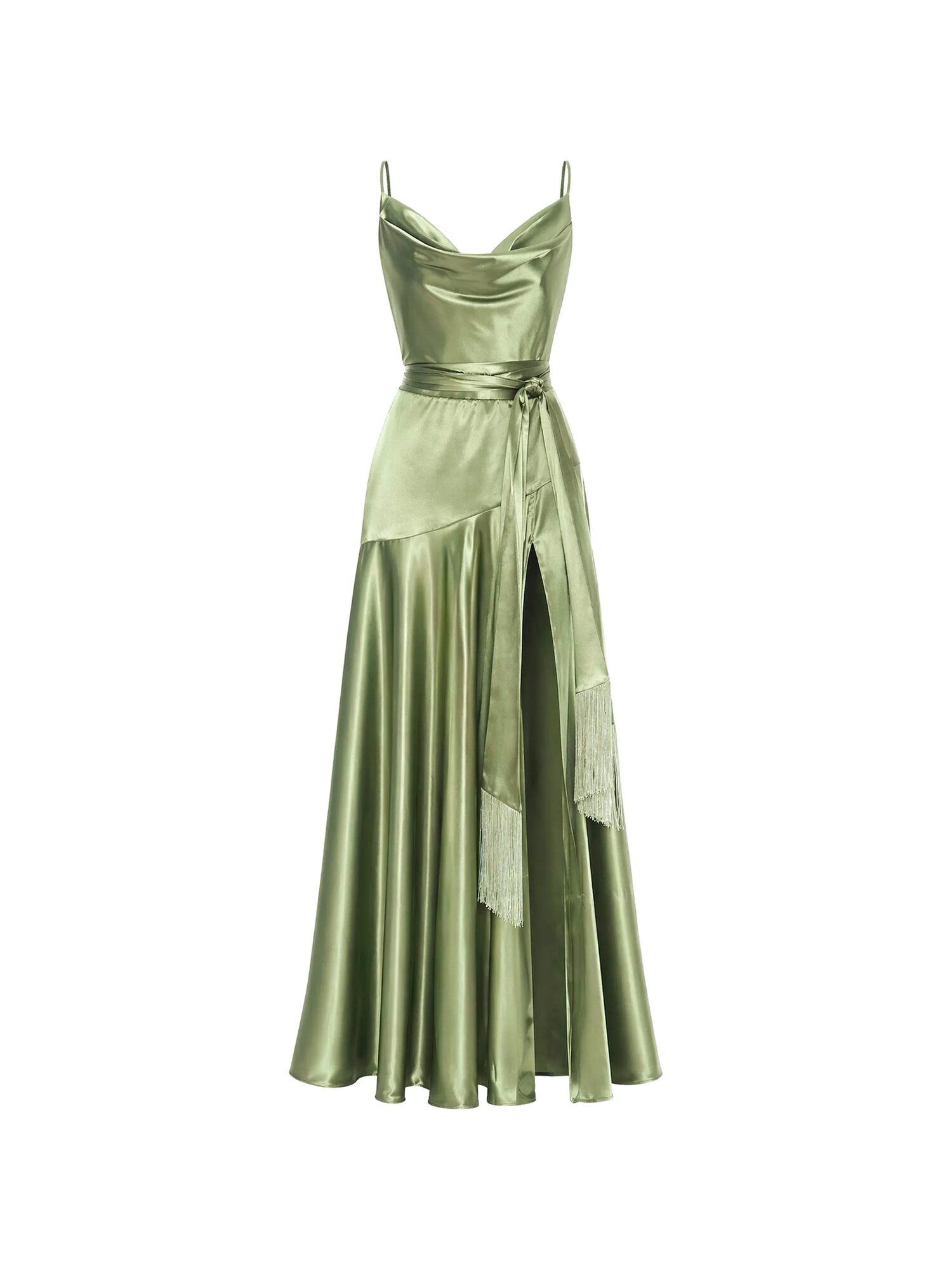 Платье Leo fringed-belt dress