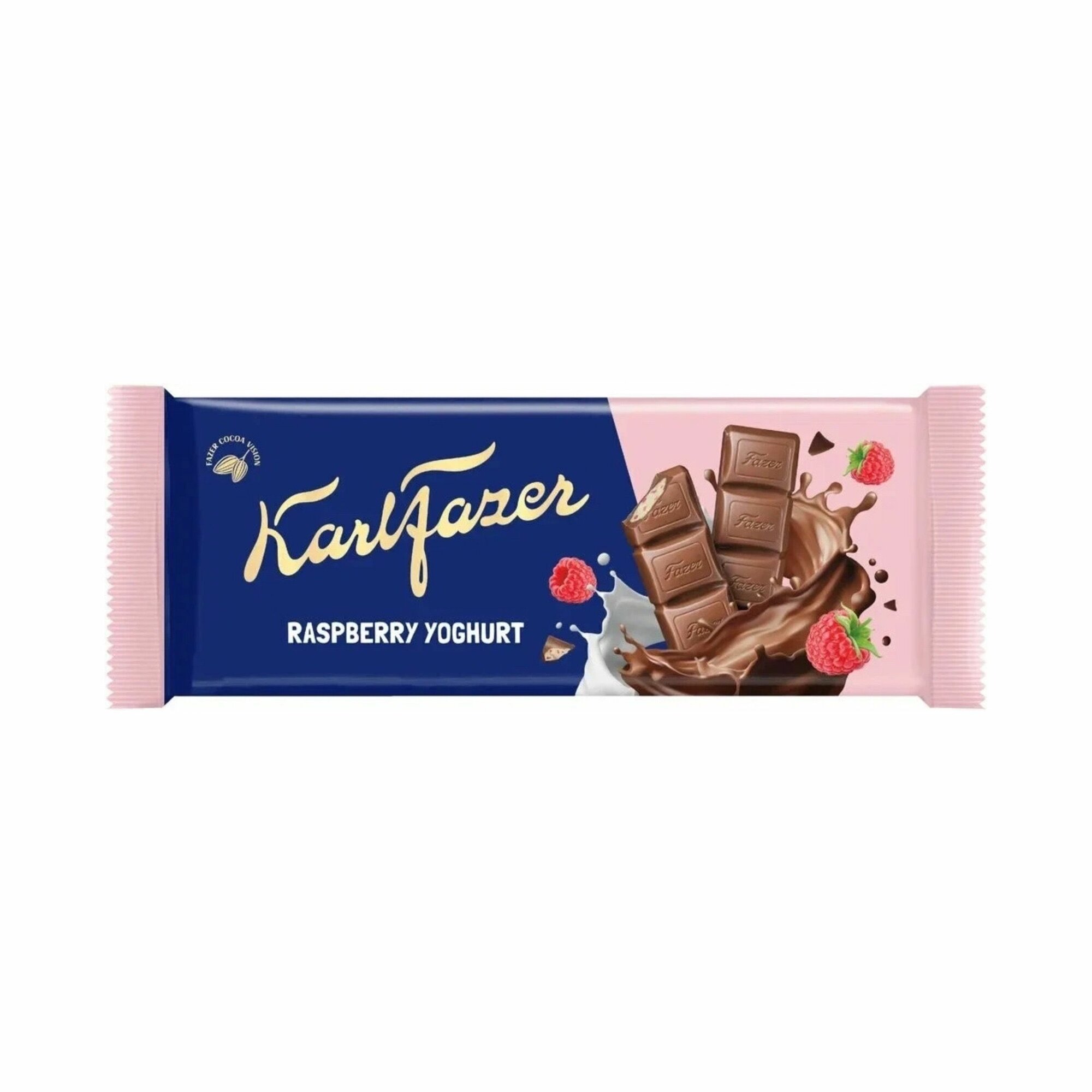 Молочный шоколад малиновый йогурт Fazer 100г