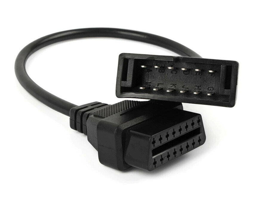 Переходник Адаптер для ВАЗ LANOS ДЭУ - OBD2 16 pin - GM 12 pin