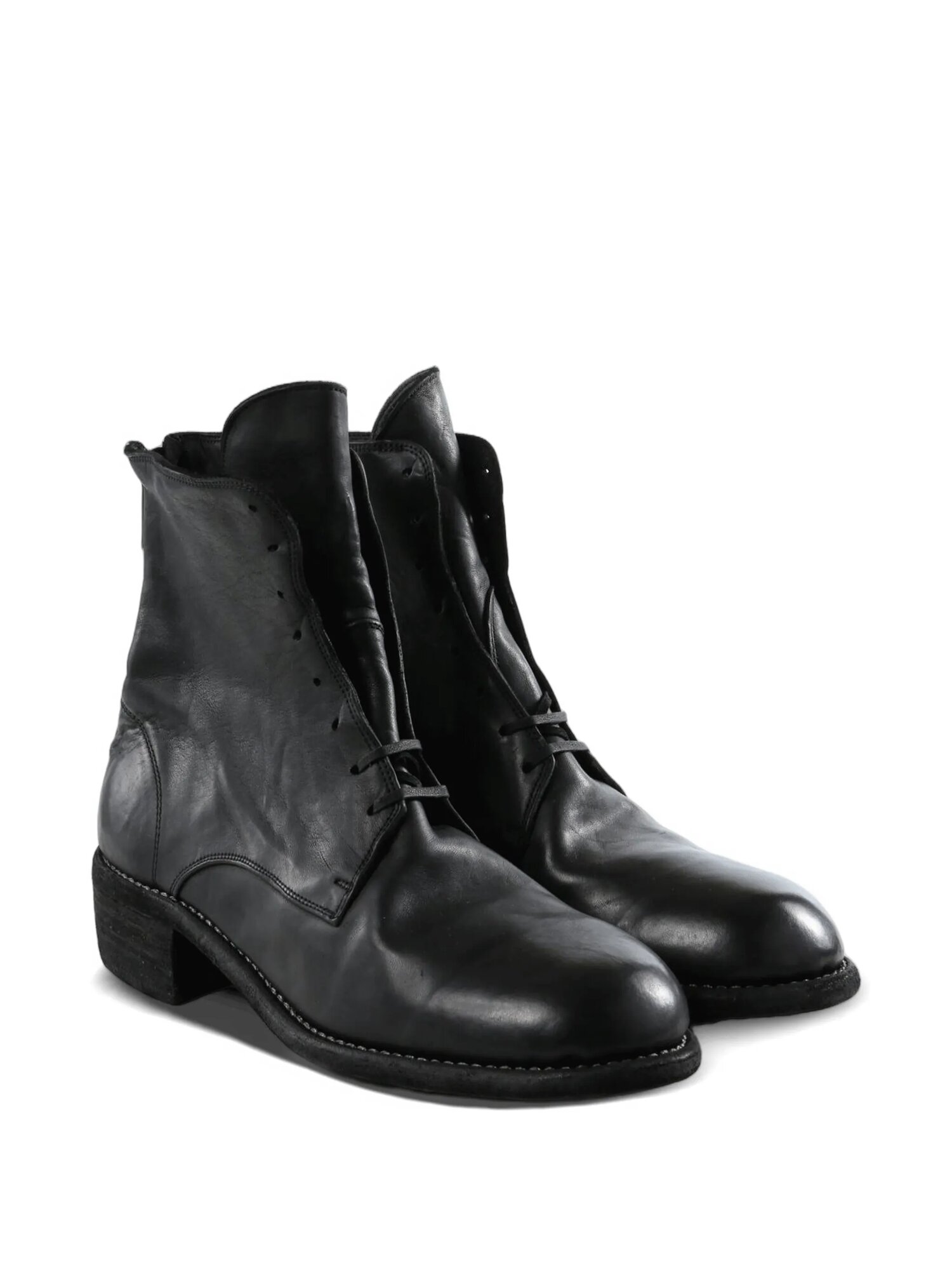 Ботинки Piero Guidi Back-zip lace-up boots, размер 45, black/black — фото 1