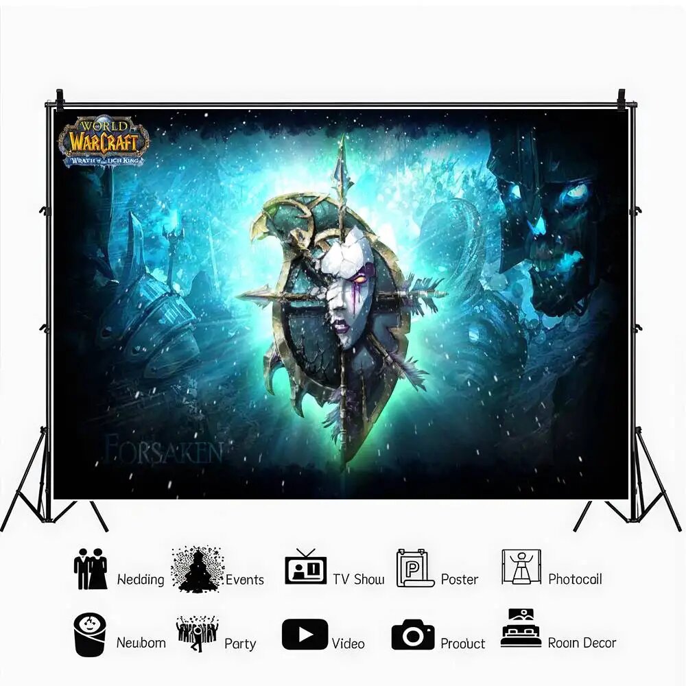 Фотофон Game Lich King винил 120x90 cm, z10