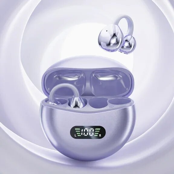 Беспроводные костные наушники Bluetooth New Face Skin purple