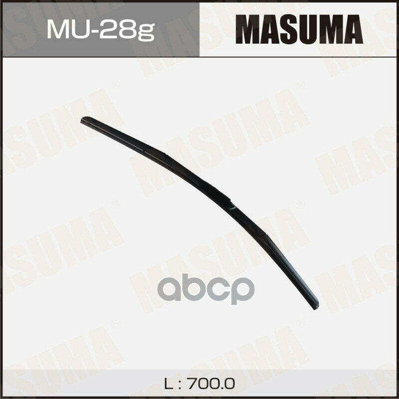 Дворник MASUMA 28' гибридный, крюк (700мм) (1/10/50) Masuma арт. MU28G