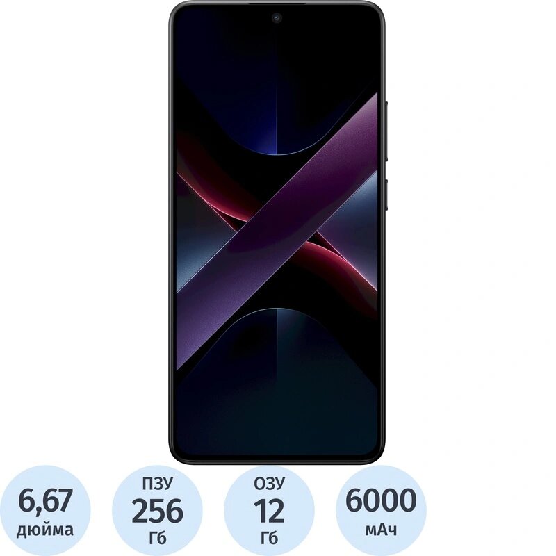 Смартфон POCO X7 Pro 5G RU 12+256 Black(61691)