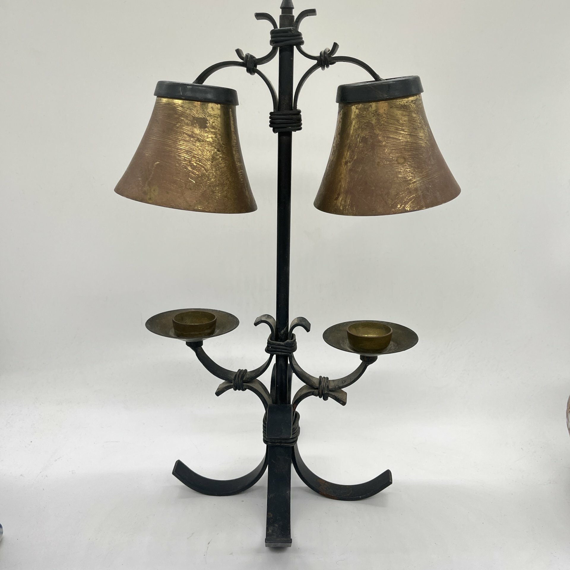 Подсвечник на две свечи bouillotte, металл, Франция, 1950-1980 гг.