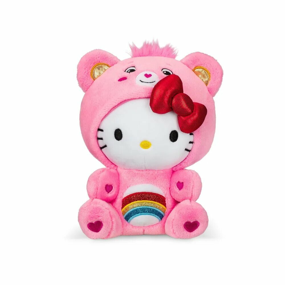 Заботливые мишки Hello Kitty в костюме Веселого медвежонка размером 9 дюймов - Мягкая плюшевая игрушка, которую можно обнять!