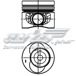 Поршень в сборе\ VW Crafter/LT 2.5TDi BJM/BJL/CECA