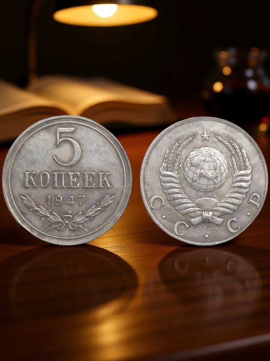 5 копеек 1947 года СССР Проект Копия пробной монеты