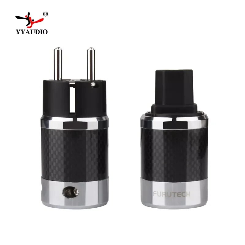 YYAUDIO Hifi европейская вилка с родиевым покрытием для аудио
