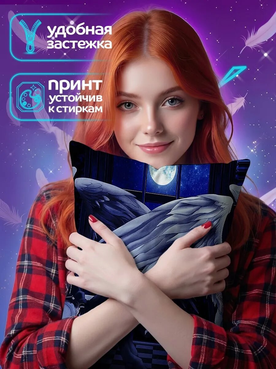 Подушка дакимакура Два ангела — фото 1
