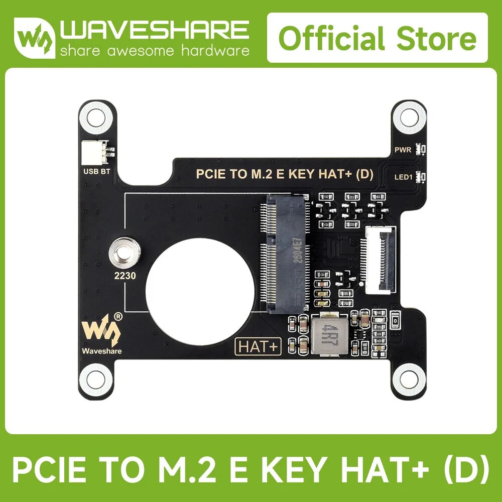 Waveshare PCIe To M.2 E KEY HAT (D) — фото 1