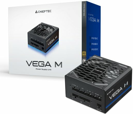 Блок питания Chieftec Vega M PPG-1000-C (ATX 3.1, 1000W, 80 PLUS GOLD) черный