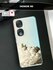 Чехол на Honor 90 / Хонор 90 с принтом Гравюра с облаками, прозрачный