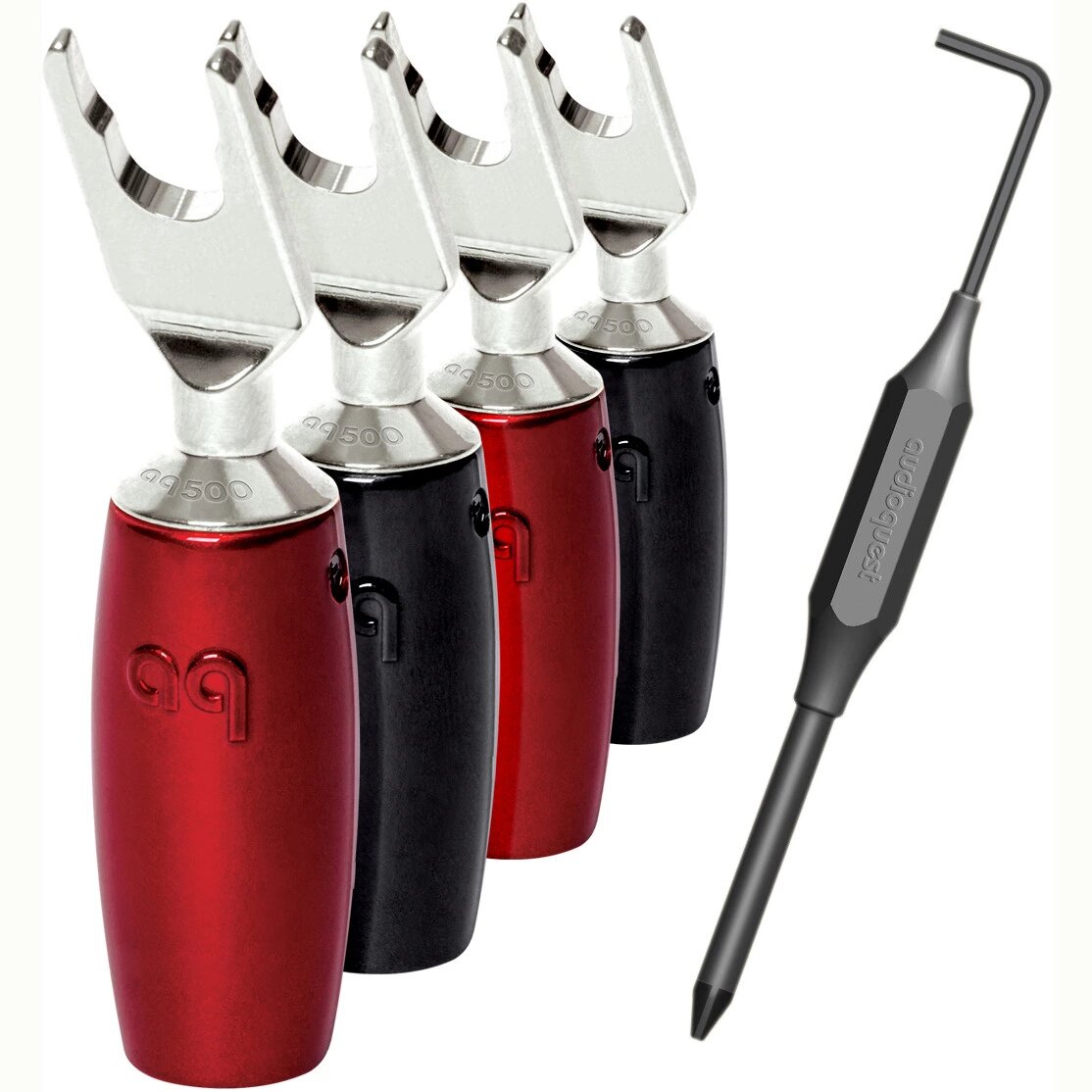 Разъем "Лопатка" Audioquest SureGrip507 Multi-Spade Silver (Set 4)