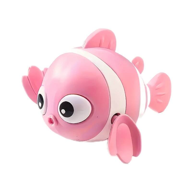 Резиновые игрушки для купания в виде рыбок в костюмах, розовый