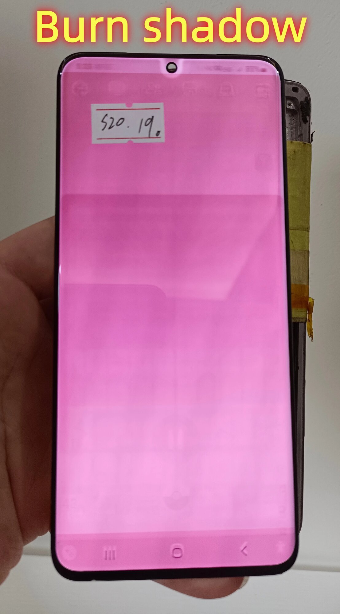 Оригинальный AMOLED-дисплей для Samsung Galaxy S20 SM-G980 G980F, сенсорный экран, дигитайзер, с эффектом прожига, теневыми отражениями, черными точками и линиями, LCD-экран
