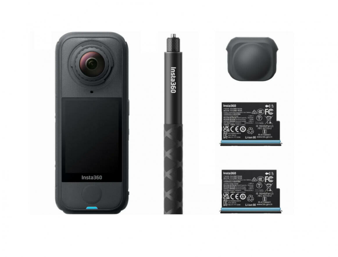 Экшн-камера Insta360 X4 Air 8K, Starter Bundle, Graphite Black (Черный)