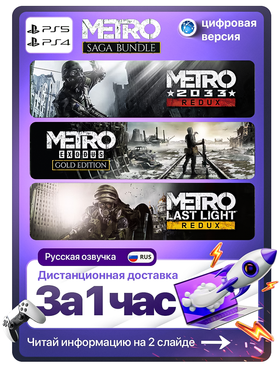 Набор Metro Saga (3 части) PS4 & PS5