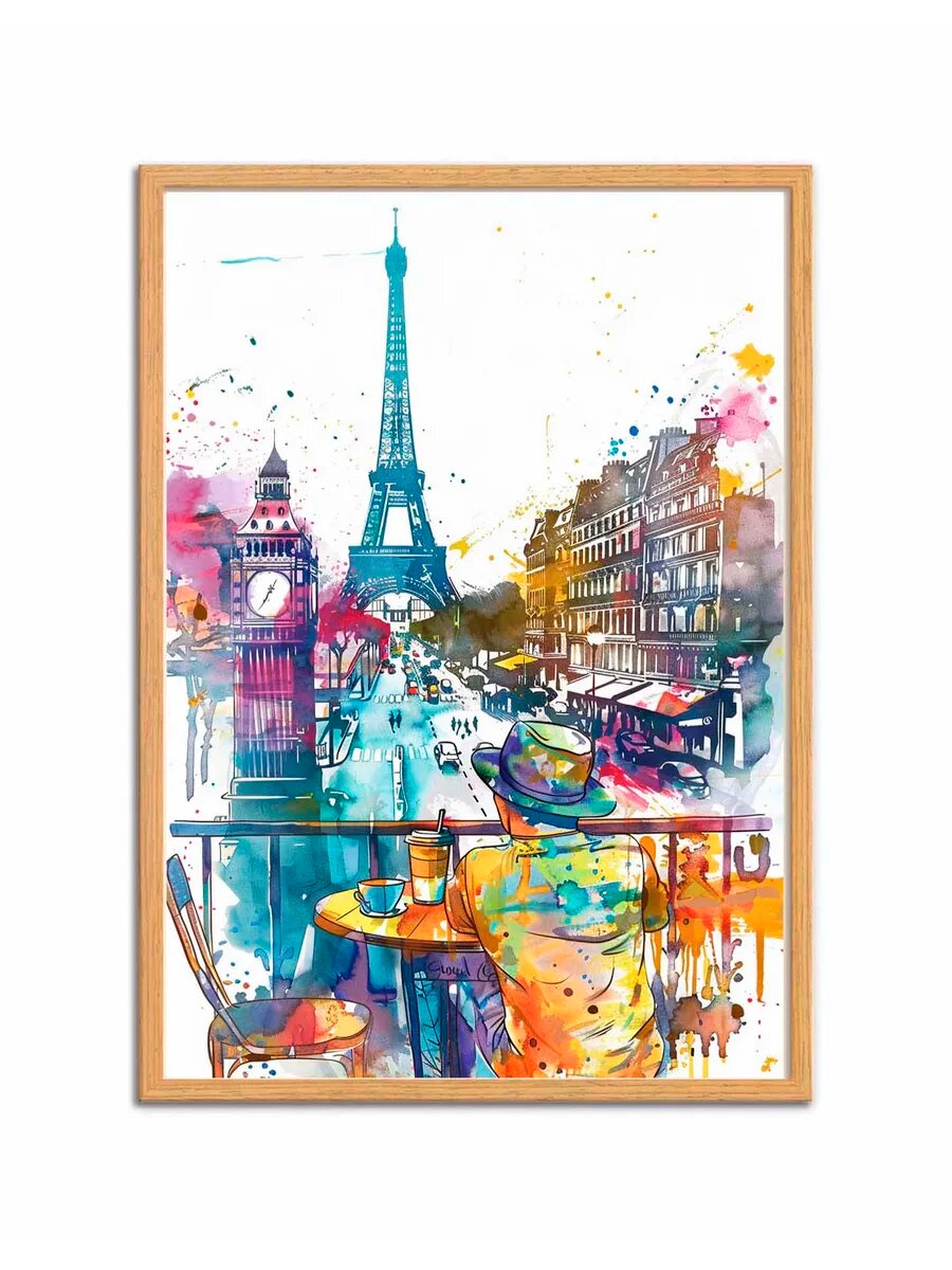 Пчелы, Животные с фермы, Гангстеры пьют кофе 3, Плакат 30x4