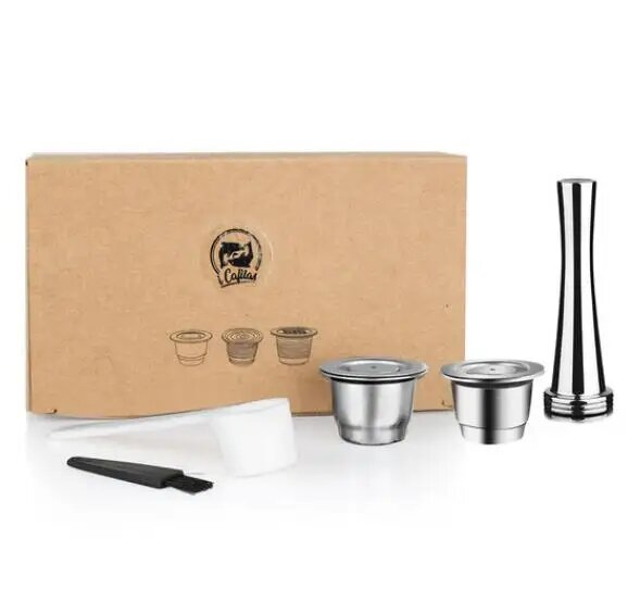 Многоразовые капсулы ICafilas для Nespresso, 2шт, Ti