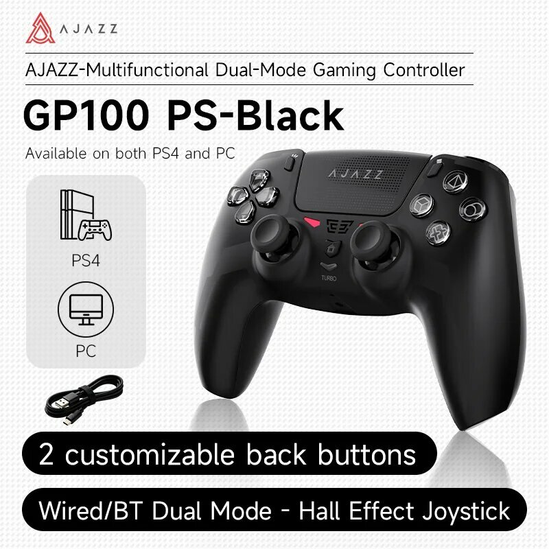 Беспроводной геймпад AJAZZ GP100 PS Черный, Black
