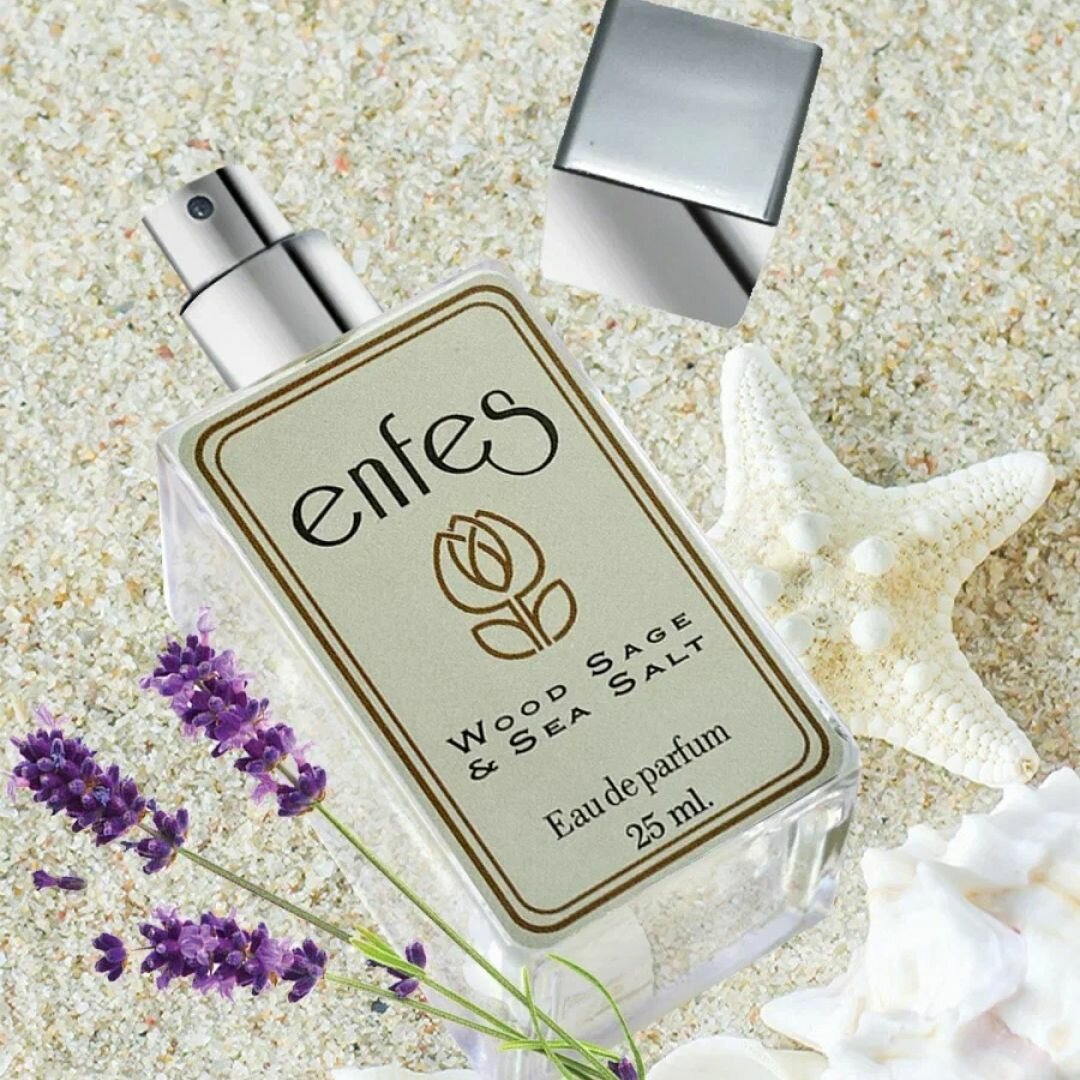 Парфюмерная вода для мужчин и женщин Enfes 25, 25 мл / PERFUME Wood Sage&Sea Salt унисекс