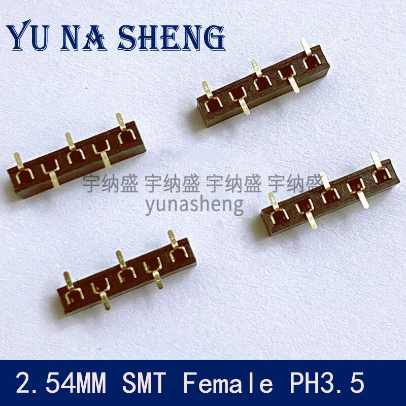 SMD разъемы 2.54 мм 1x2/3/4/5P 6P 7P-40P 50 шт. 1x2P, Type 2