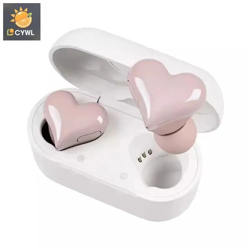 Наушники беспроводные, Bluetooth, USB Type-C, светло-розовый
