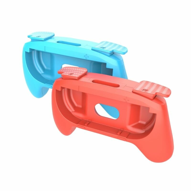 1 коробка ручек switch2, левая и правая ручки, ручки в защитном кожухе-оранжево-синий