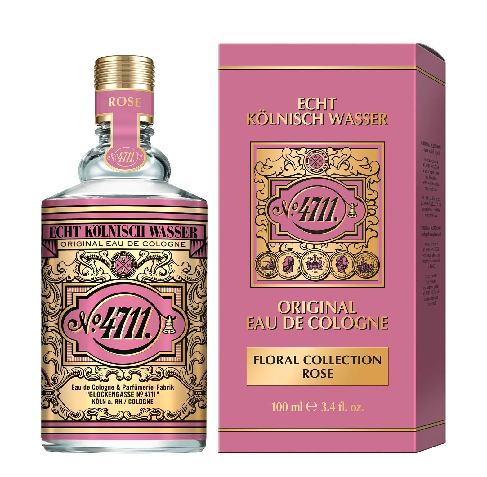 4711 Rose Eau De Cologne 100 мл унисекс / 47 11 Роза Розовый одеколон
