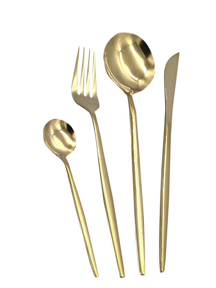 Набор столовых приборов Maison Maxx Modern Flatware Set Gold