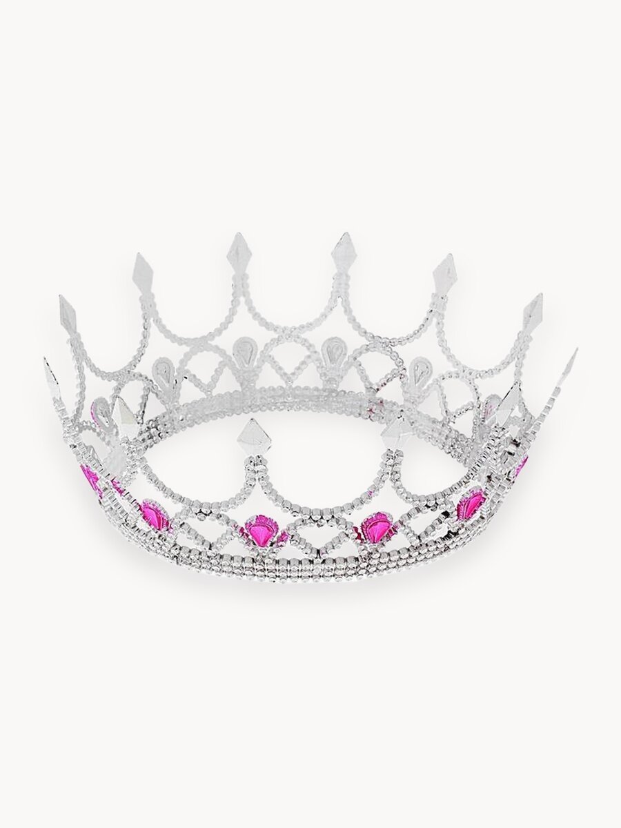 Корона детская "Венец королевы" Страна Карнавалия, цвет серебристый