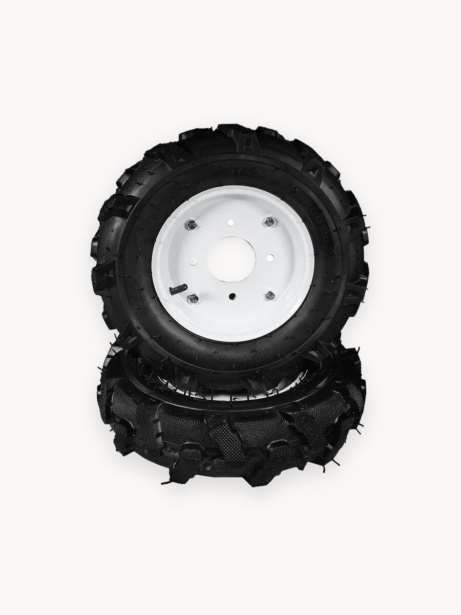 Комплект пневматических колес на мотоблок и культиватор 4.00-8 ёлочка